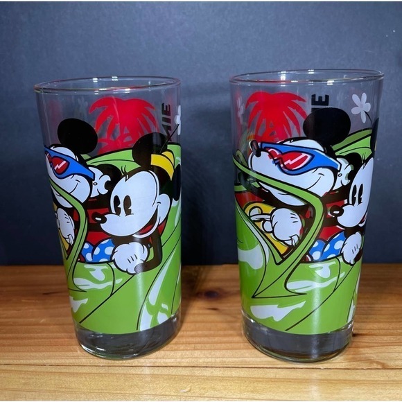 Walt Disney | Dining | Walt Disney Mickey Minnie Mouse Drinking Glass ...